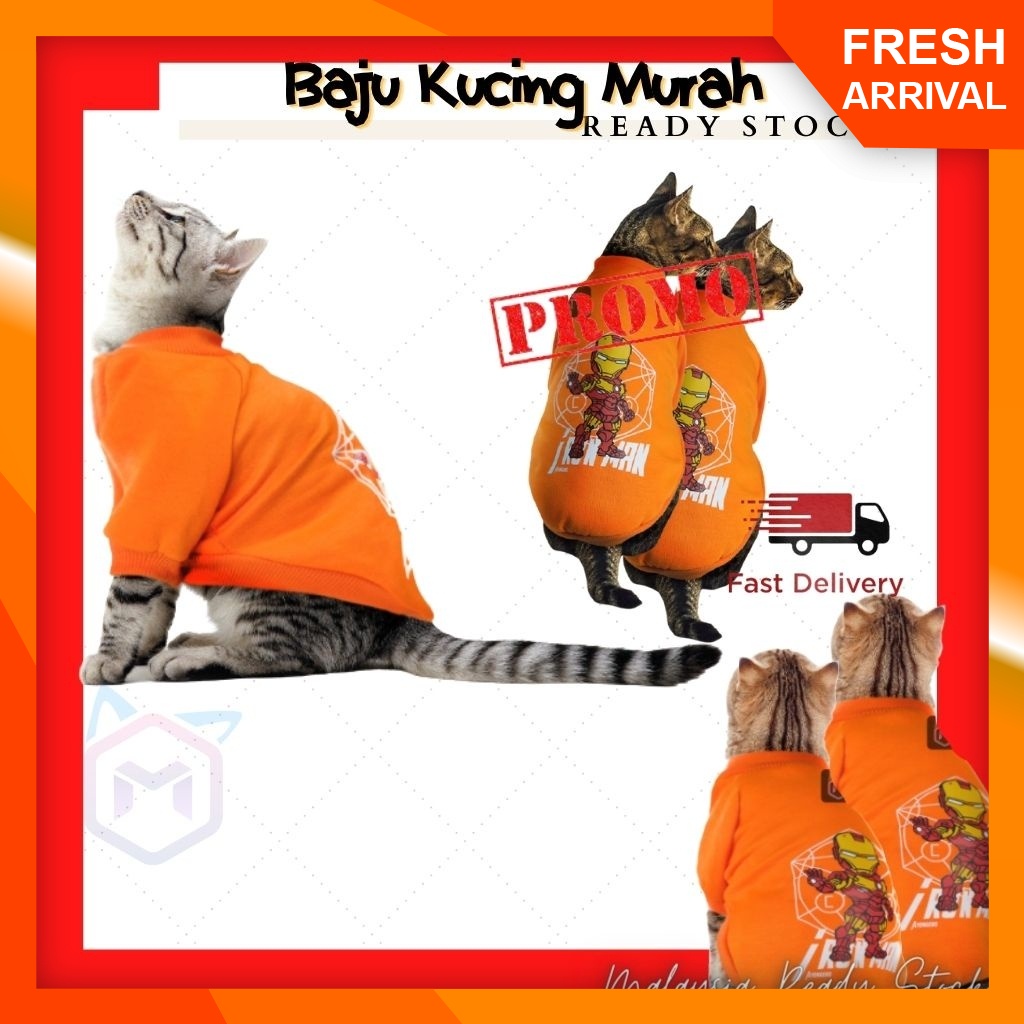 Baju Raya Kucing 2022 Pakaian Haiwan Cartoon Comel Murah Cute Pet Cat ...