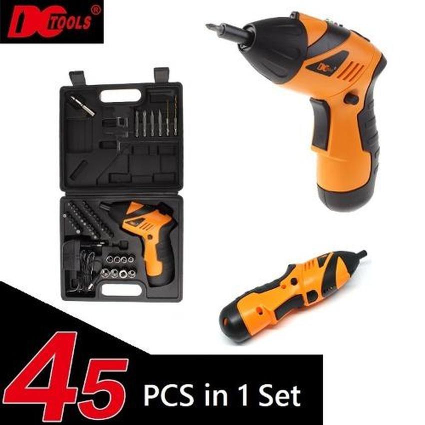 DC TOOLS S023 Transformable Electric Screwdriver Drill Tools Set (45pcs ...