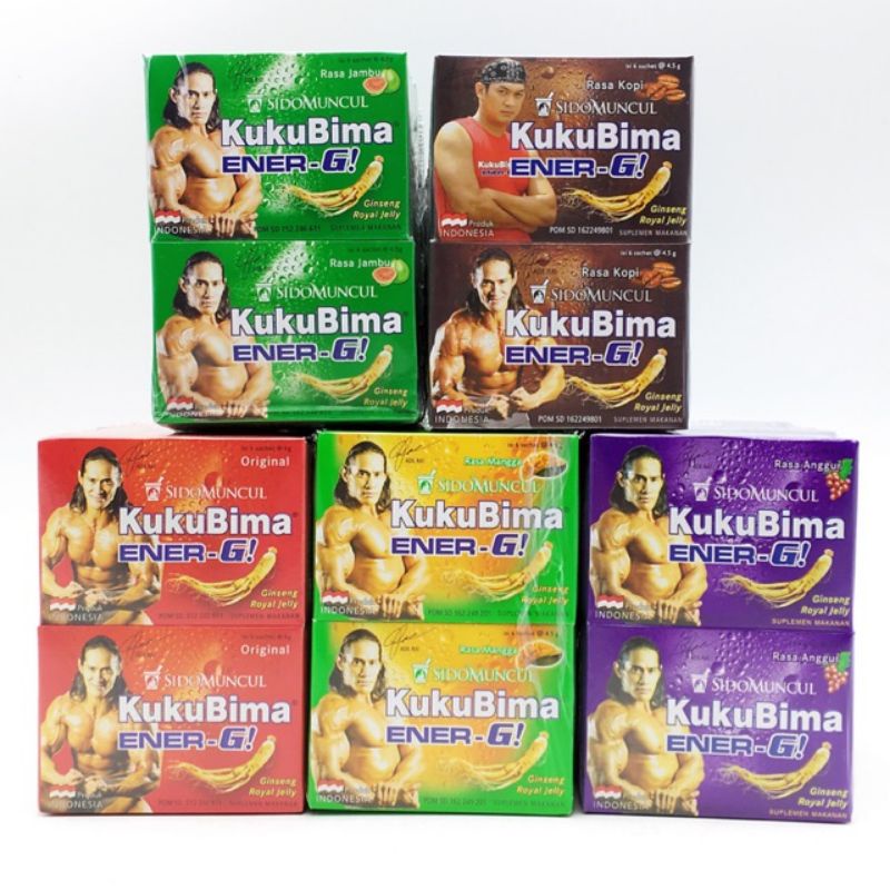 KUKUBIMA ENERGY DRINK KUKUBIMA ENER-G SIDOMUNCUL 1BOX (6sachet ...
