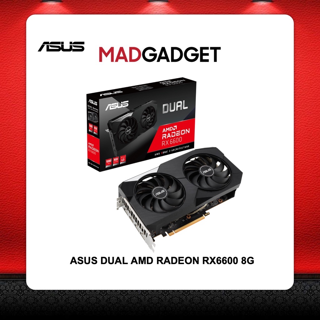ASUS DUAL AMD RADEON RX6600 8G GRAPHICS CARD | Shopee Malaysia