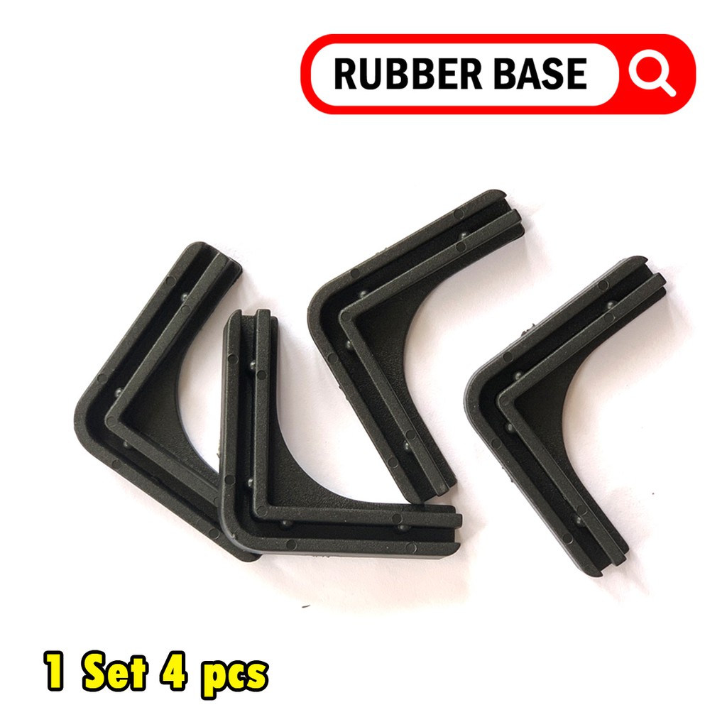 PVC RUBBER BASE FOR BOLTLESS RACK (PER SET 4PCS) | Shopee Malaysia