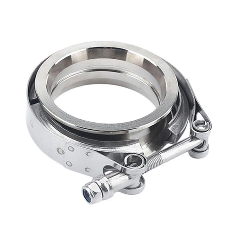 Stainless Steel V Band Clamp Iron Ring Cone Car Muffler Exhaust V-Band ...
