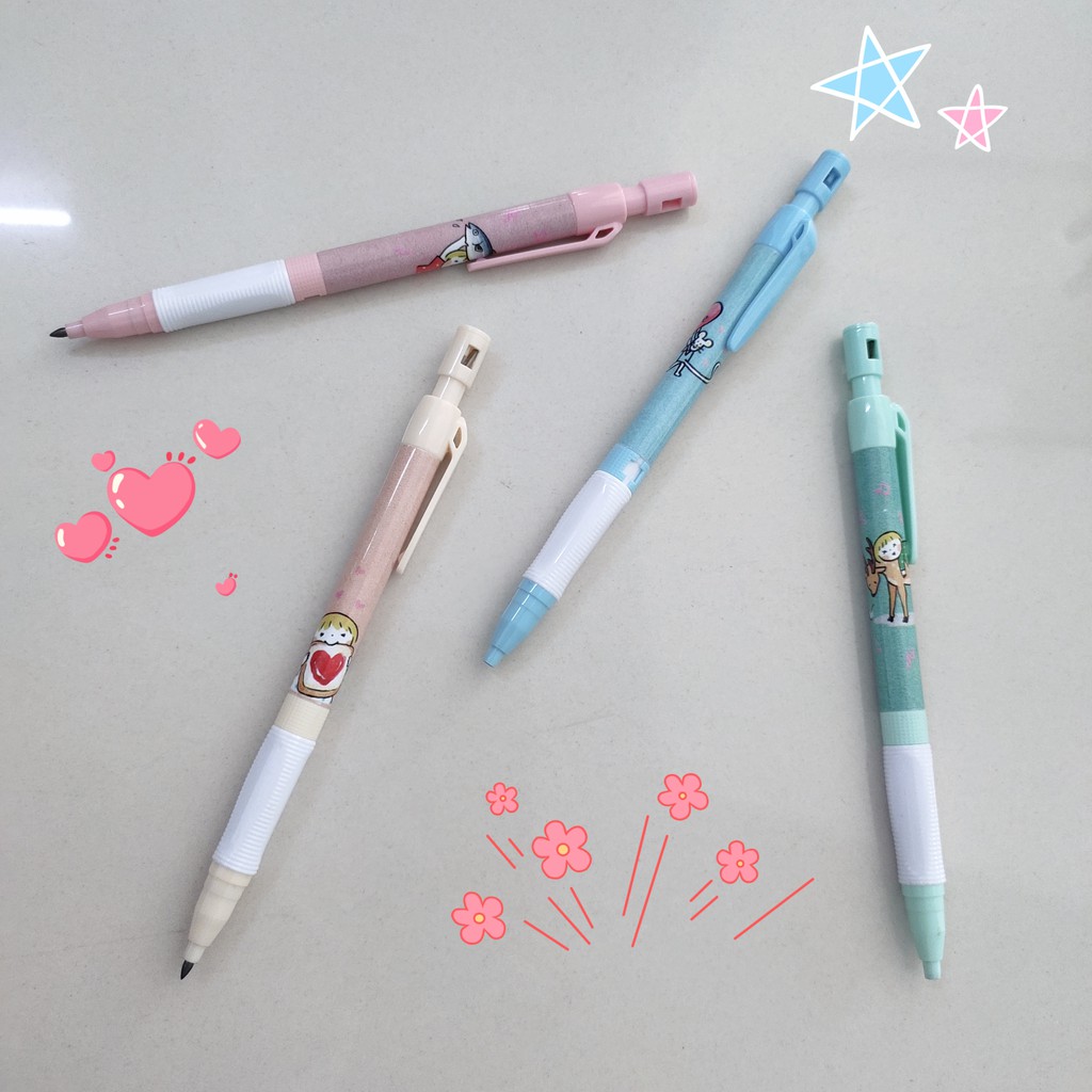 TY-528 C4-3 Cute Blonde Girl with Love Mechanical Pencil 2.0mm ...