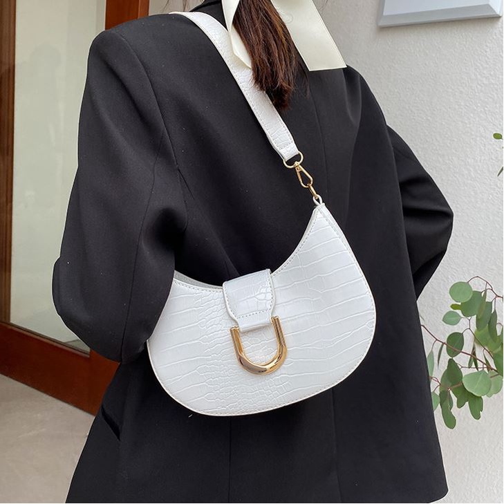 Handbag woman underarm bag half moon handbeg perempuan ladies beg ...