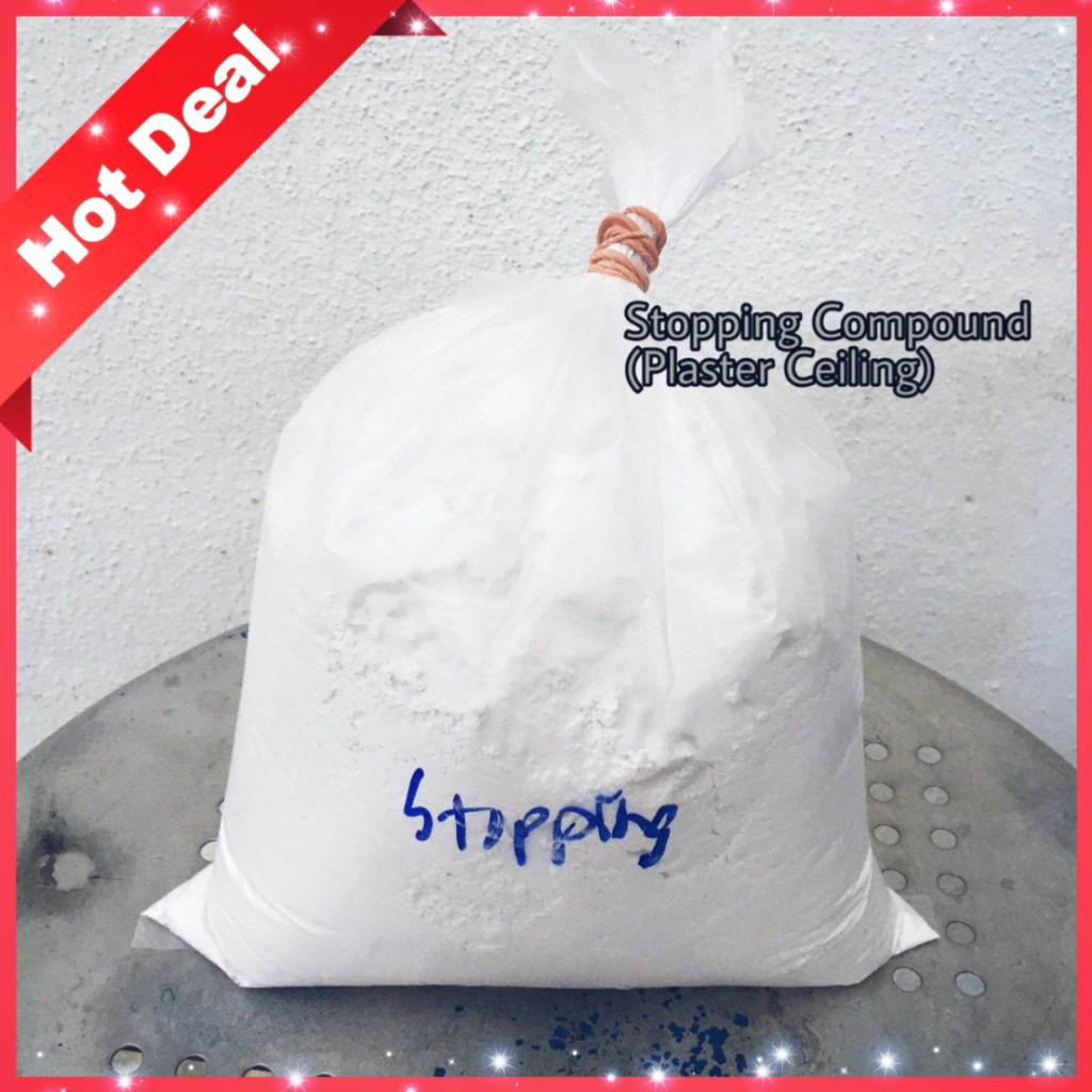 Stopping Compound ( Plaster Ceiling ) Siling Kapor +/-1kg | Shopee Malaysia