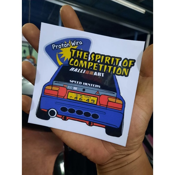 sticker proton wira & new wira/oentech/waja & persona The spirit of ...