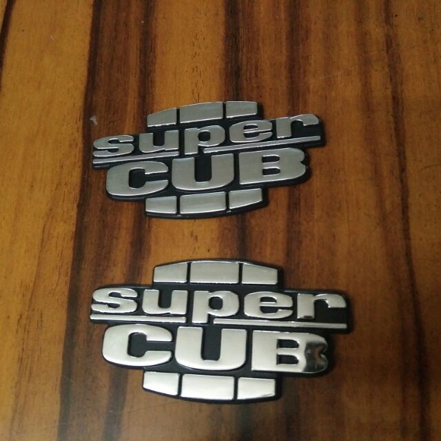 Super cub new embossed logo set | Shopee Malaysia