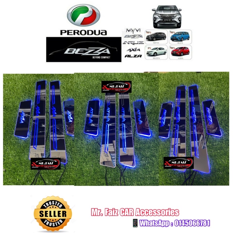 DOOR STEP LED BEZZA AXIA ATIVA 4PCS PERODUA BEZZA RUNNING LIGHT BLUE ...