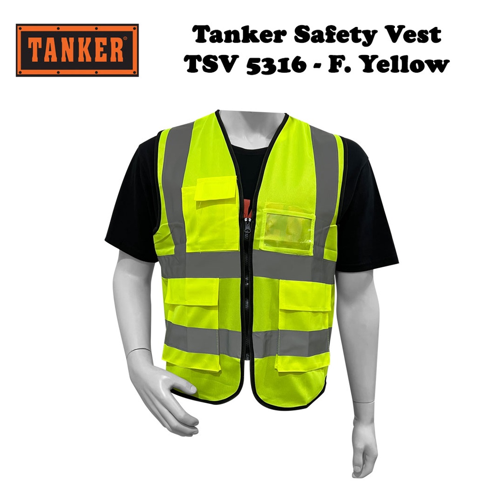 Tanker Safety Vest TSV5316 - Fluorescent Yellow | Shopee Malaysia