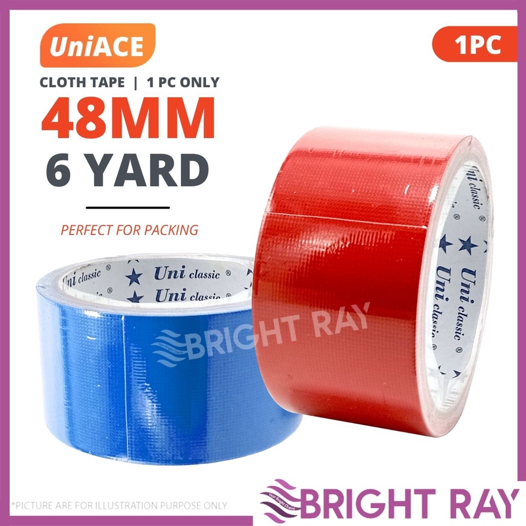 {1pc} 2 Inches 48mm x 6 Yard Cloth Duct Tape /Tape Binding Buku/ Tape ...