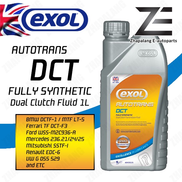 EXOL AUTOTRANS DCT Fully Synthetic Dual Clutch Transmission Fluid A043 ...