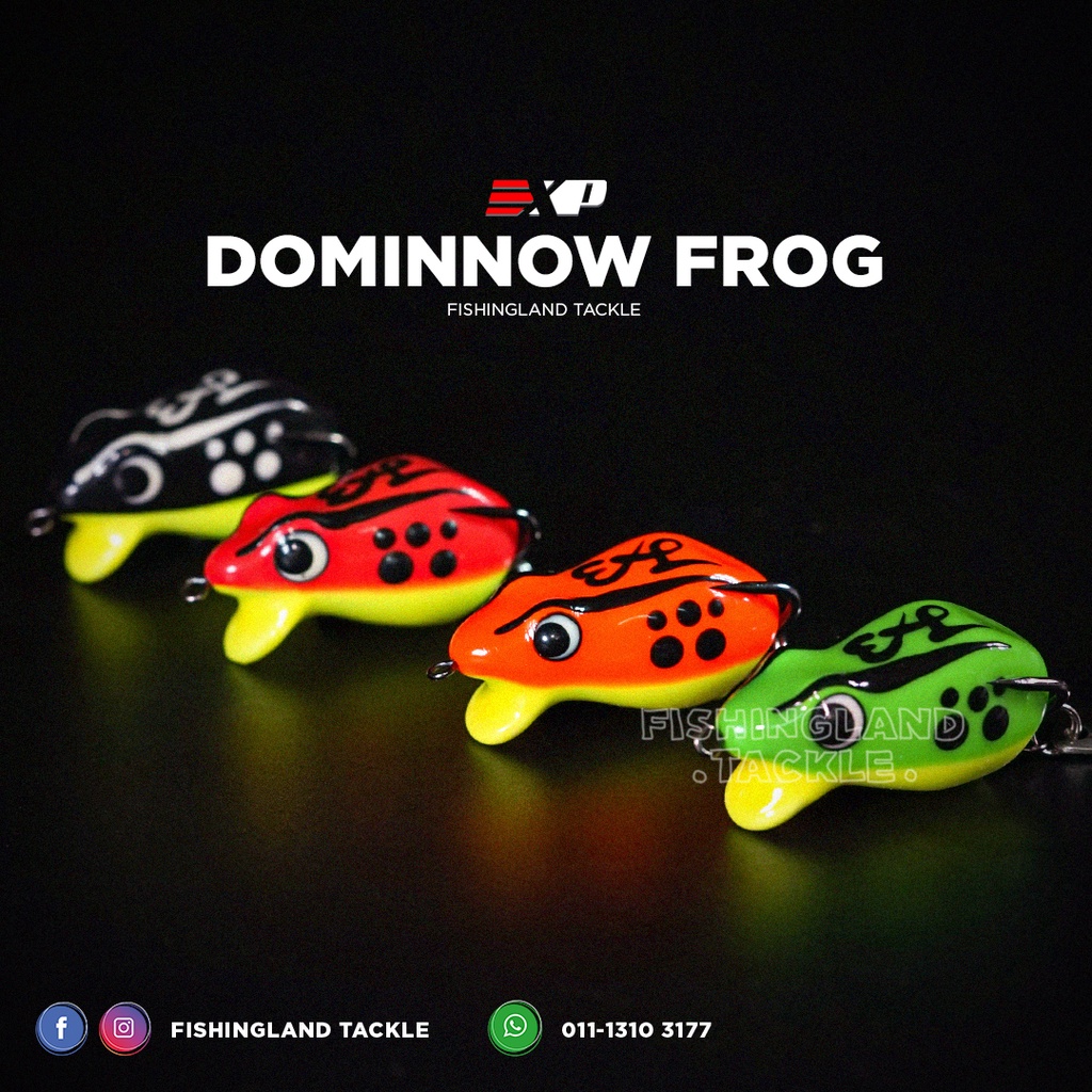 EXP Dominnow Soft Frog | 3.6cm / 6g | Thailand Soft Rubber Frog Deep ...