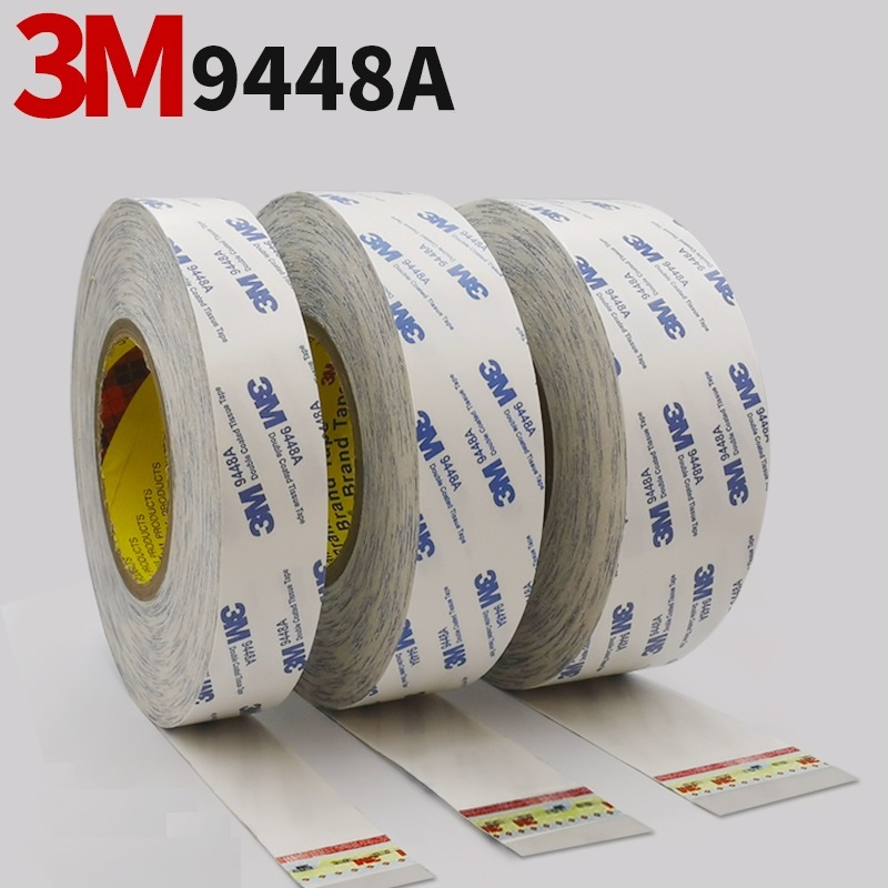 3M 9448A 50m Double Sided Coated Tissue Adhesive Tape White 50 meter for phone repair | Shopee ...