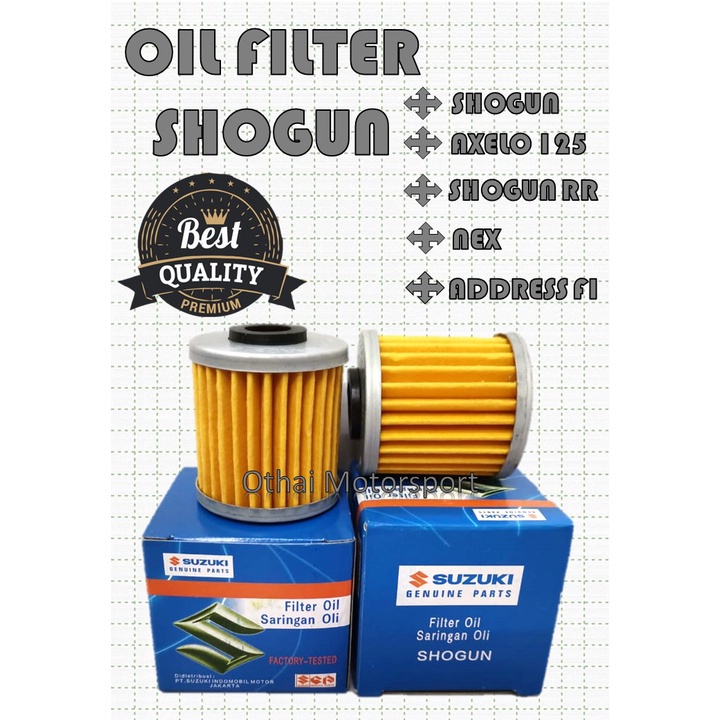 Original Oil Filter Suzuki Shogun / SHOGUN RR / Axelo 125 Oil Filter ...