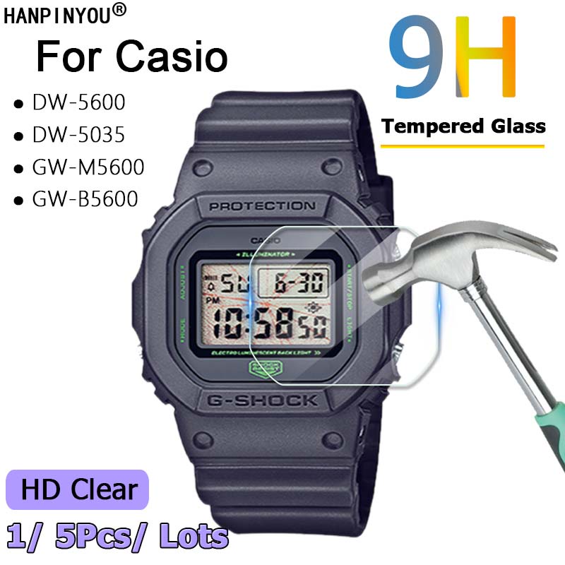 For Casio DW-5600 DW-5035 GW-B5600 SmartWatch Ultra Clear / Anti Purple ...