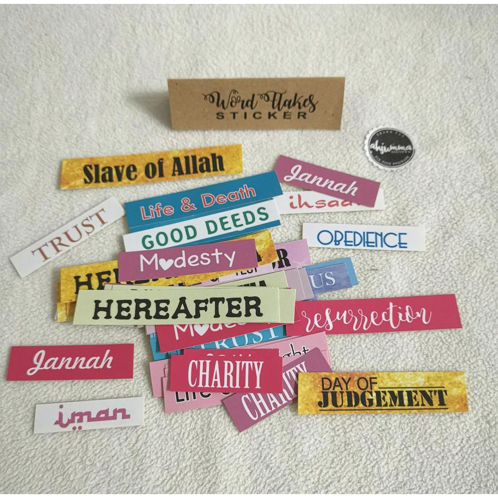 Quranic Word Flakes Sticker Set | Shopee Malaysia