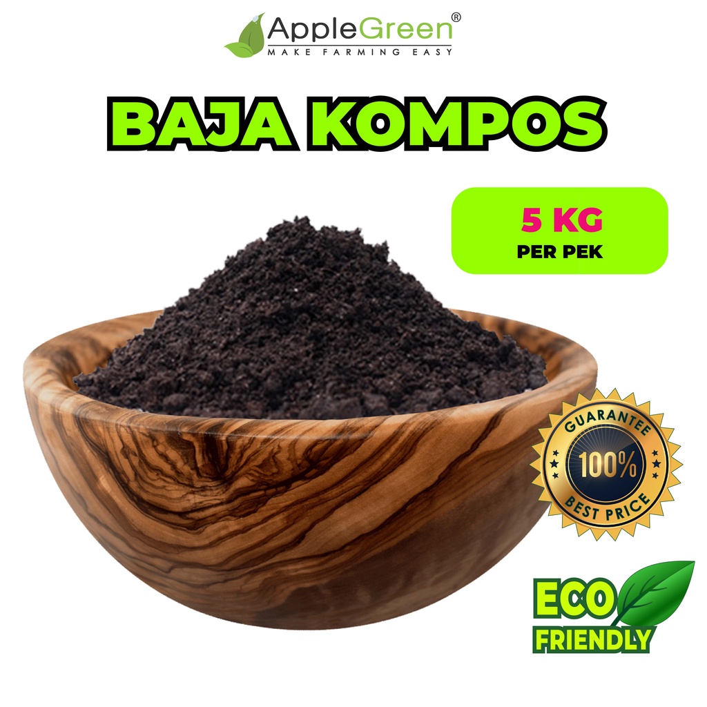 5KG BAJA KOMPOS ORGANIK Organic Fertilizer Pure Compost Sawit Kompos ...
