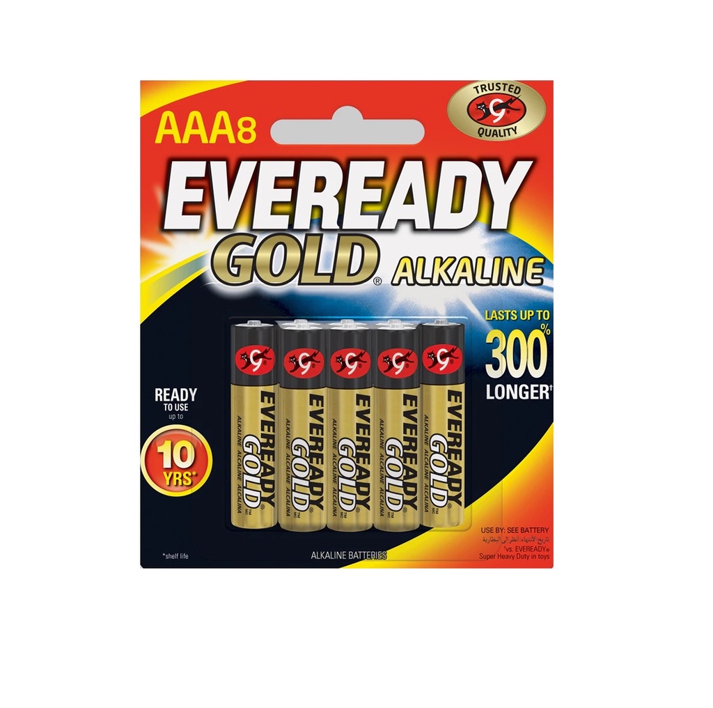 Eveready Battery Gold 8AA/AAA | Shopee Malaysia