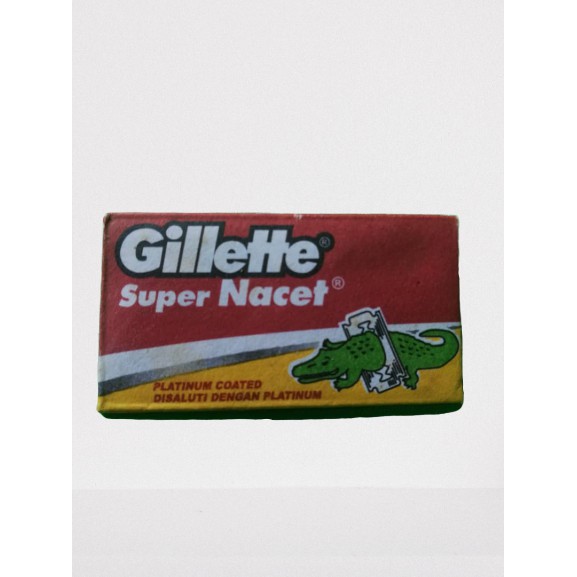 Gillette Super Nacet Razor blade / Gillette Mata Pisau Buaya Super ...
