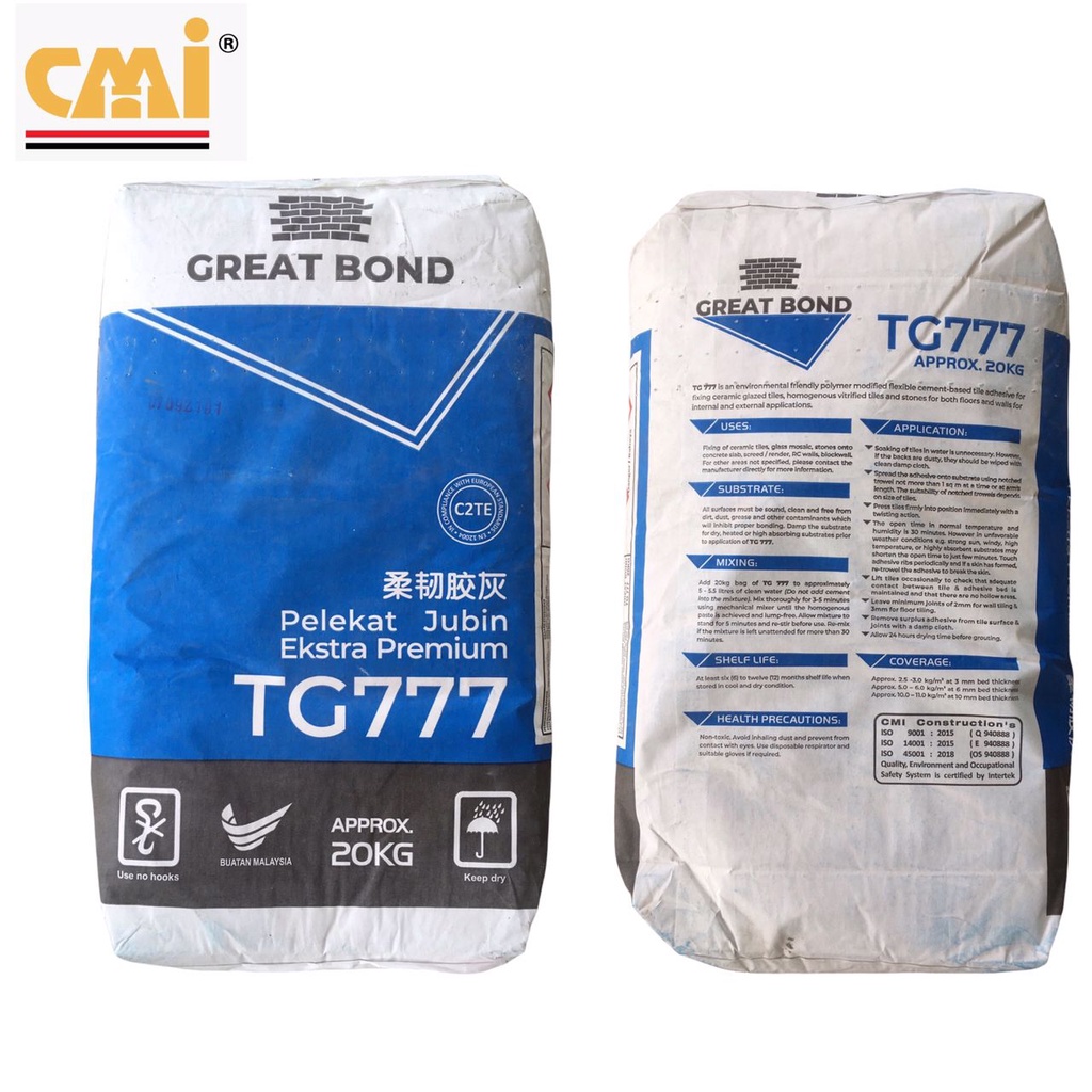 CMI Great Bond TC777 20KG Environmental Friendly Polymer Modified ...
