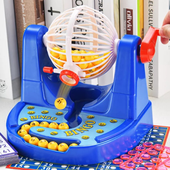 Children Indoor Table Toy Bingo Cage Lottery Game Set - Family ...