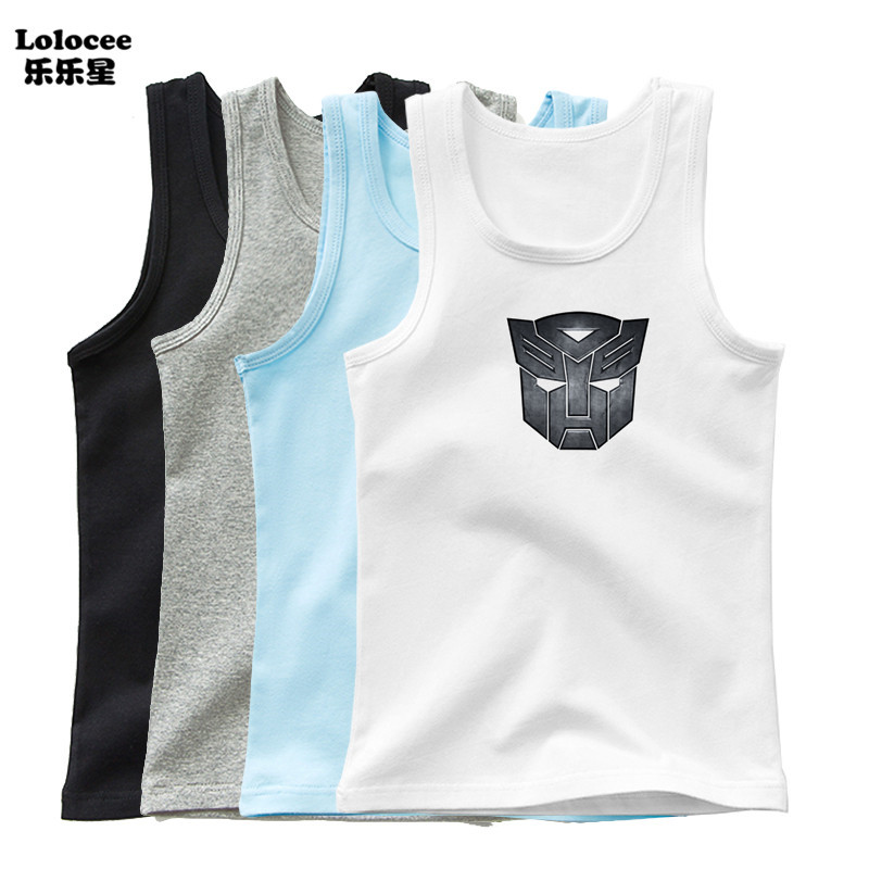 Boys Transformers Autobot Logo Graphic Underwear Vest T-Shirt Kids ...