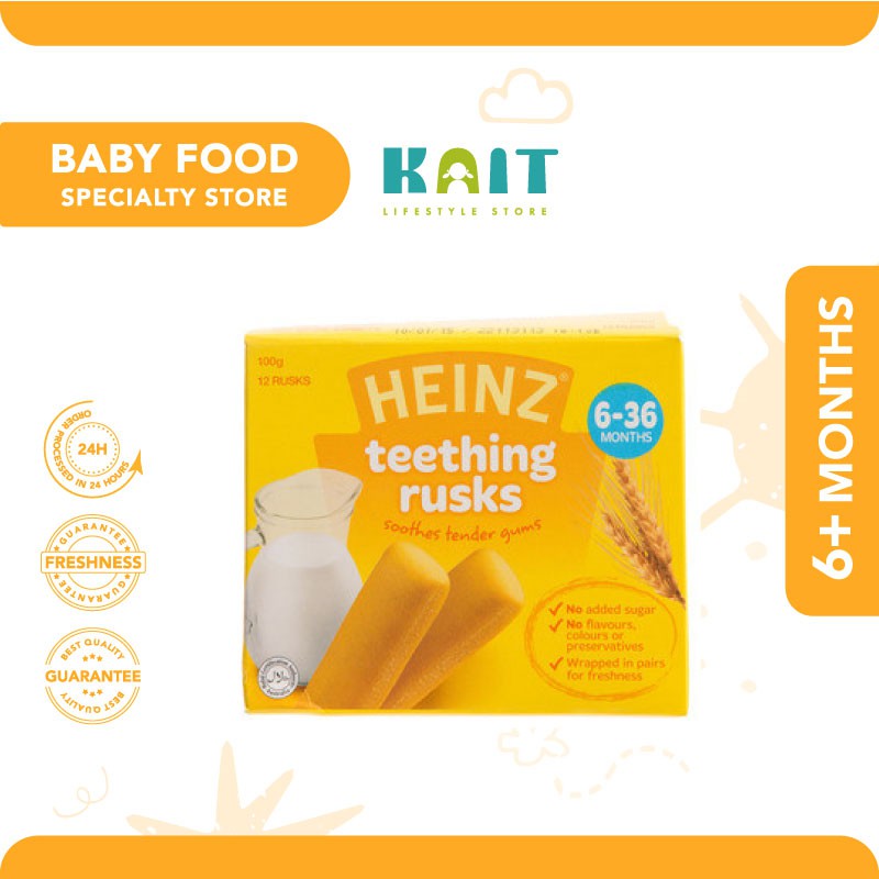 HEINZ Teething Rusks (100g) | Shopee Malaysia
