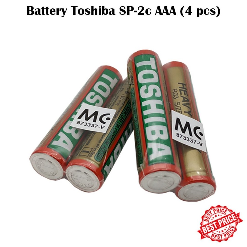 Toshiba Heavy Duty AAA 1.5V Battery [4Pcs]/Bateri Toshiba AAA [4 Biji ...