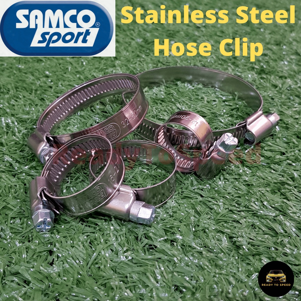 SAMCO SARD Stainless Steel Dual Beveled Edges Hose Clip (Band Width ...