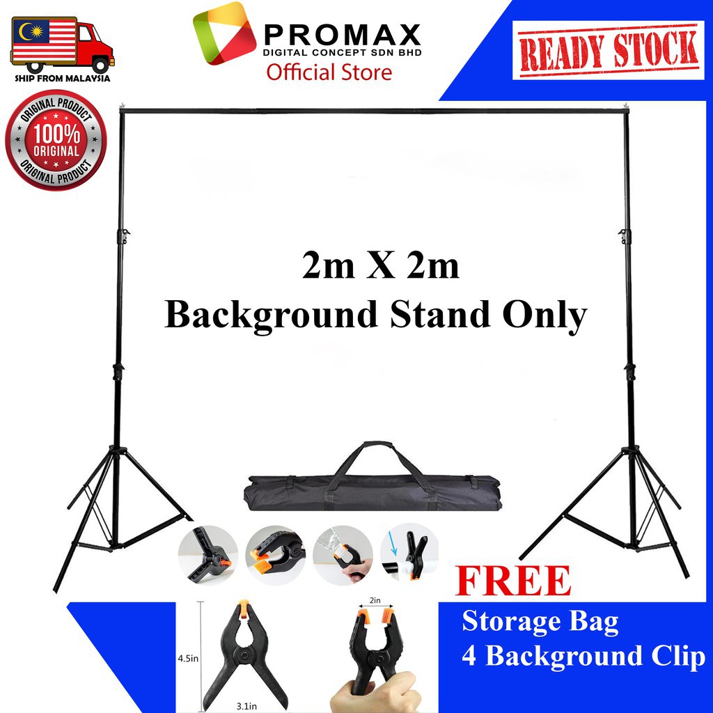 Ready Stock!!! Studio Background Stand 2m x 2m Backdrop tripod Green ...