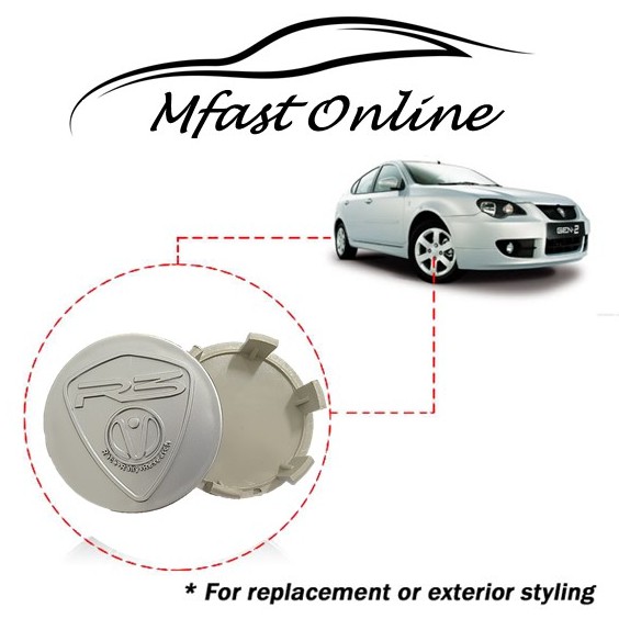 2 Pieces of R3 Rim Cap for Proton car (2 PIECES IN 1 PACK) FOR SAGA ...