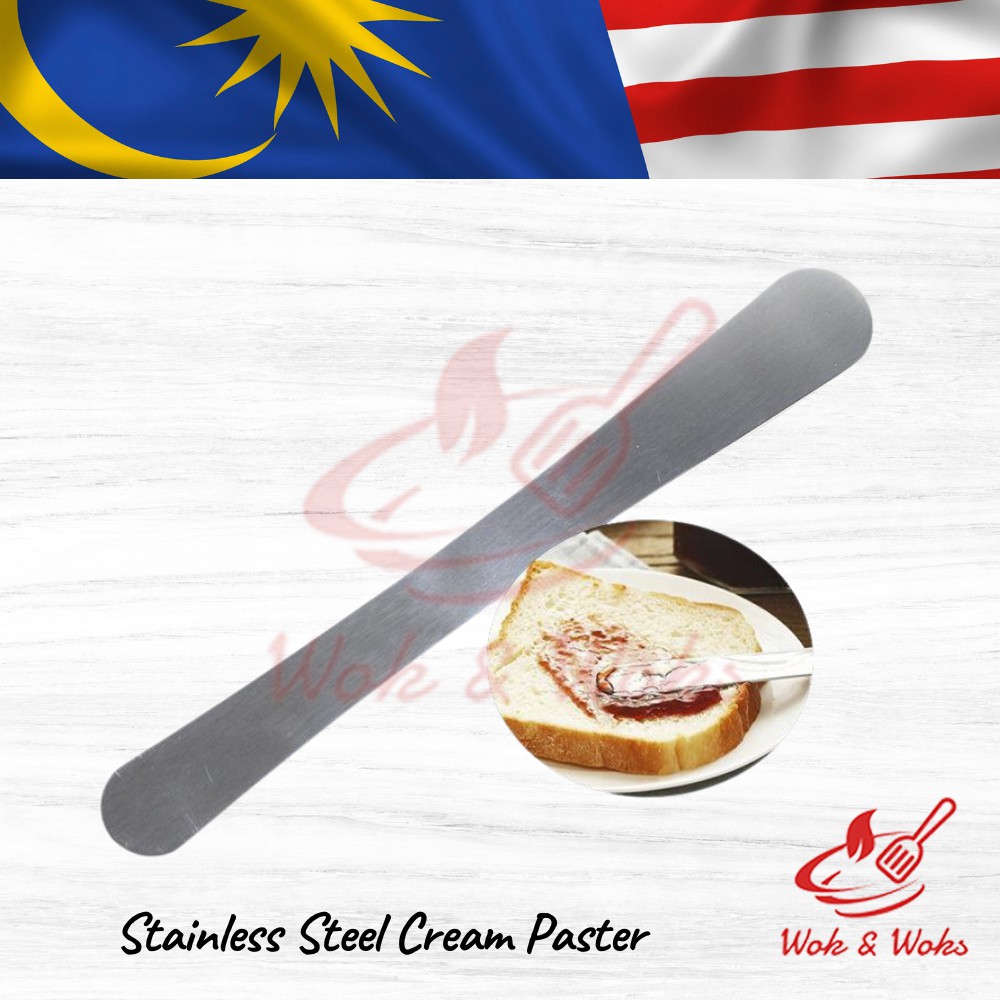 Stainless Steel Spatula Cream@Butter Pastry Tool / Kream@Mentega Alatan Tampal Keluli | Shopee ...