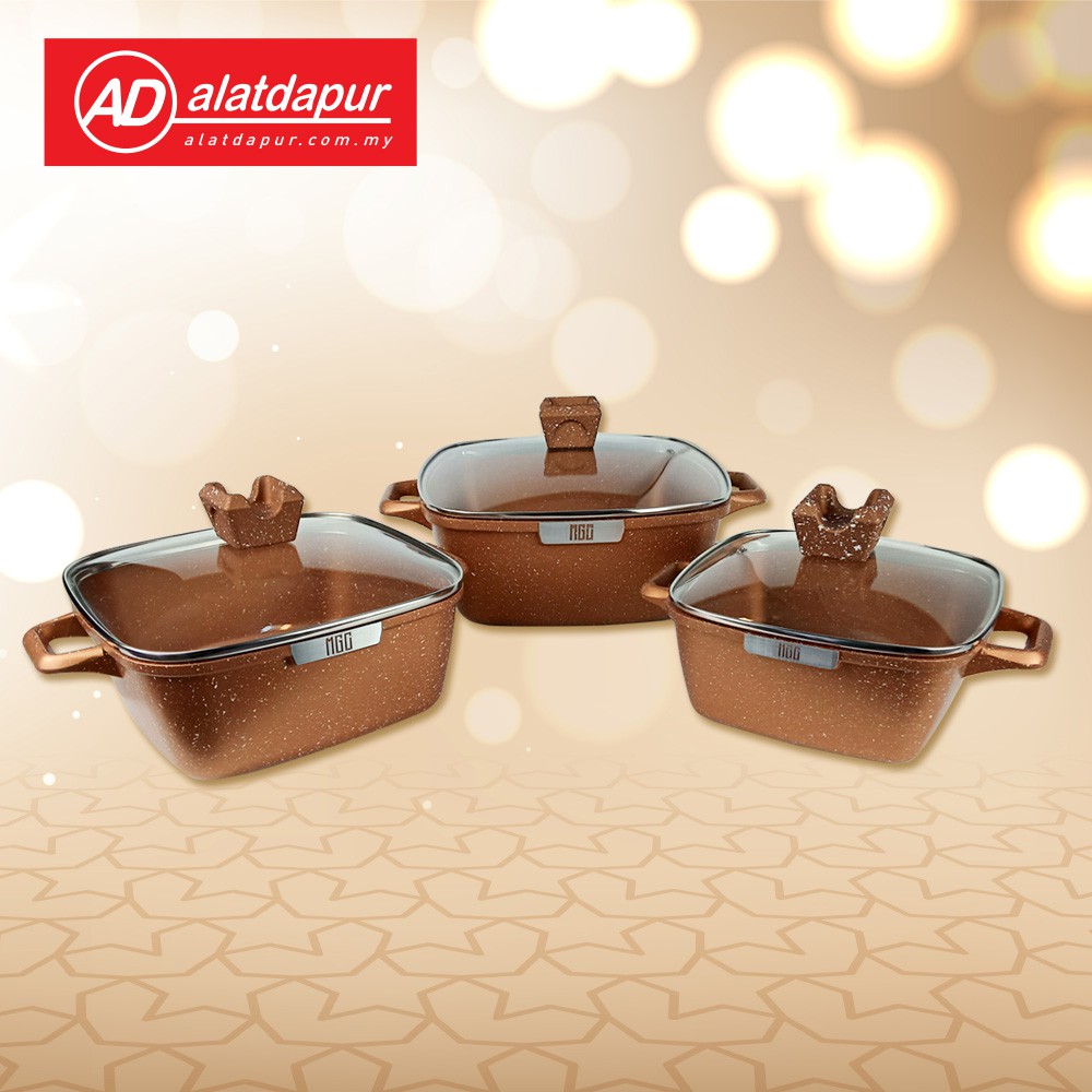 6 Pieces Dubai Granite Pot Sets AD MGC (All Colour) | Shopee Malaysia