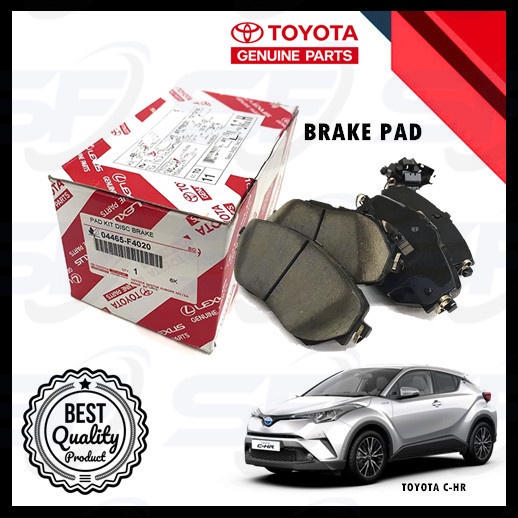 TOYOTA CHR C-HR FRONT REAR DISC BRAKE PAD (04465-F4020/04466-10010 ...