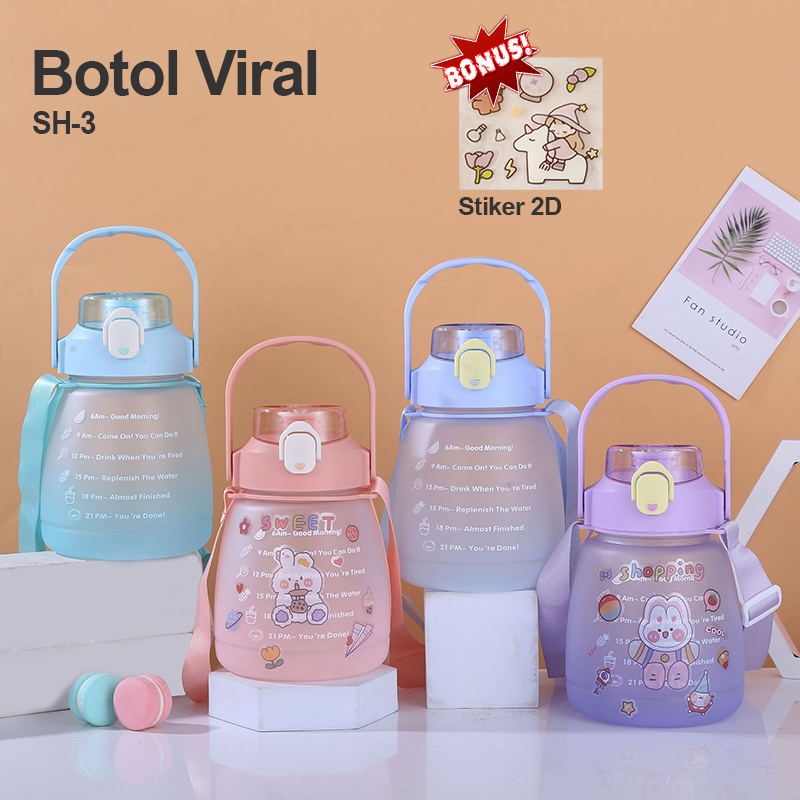 Children's Drinking Bottles Cute Drinking Bottles Doll Shape Free Rope ...