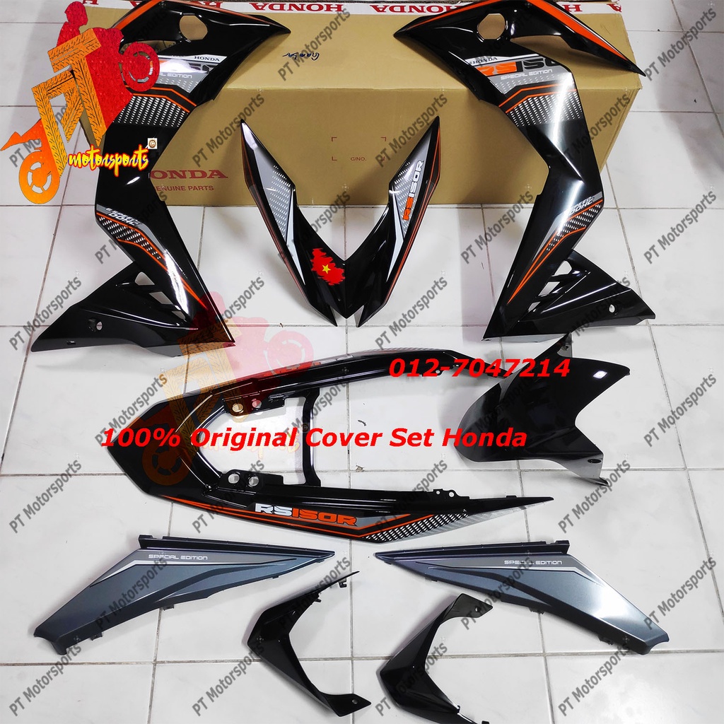 Honda RS150 Rs 150 V1 V2 Cover Set Black Honda Original Sticker Vietnam Winner DOCH 26 Special ...