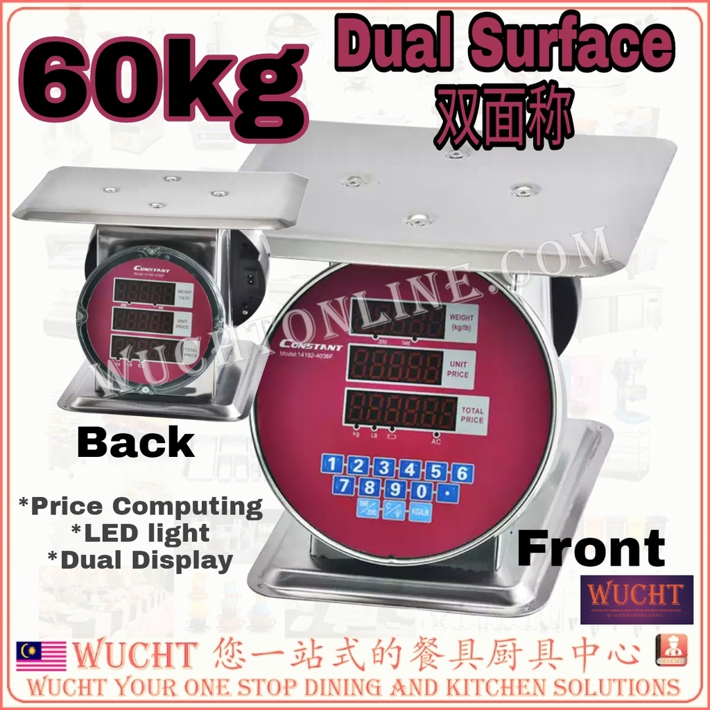 【WUCHT】Constant-4036F 60kg Electronic scale 60kg Digital Scale 60kg LED ...