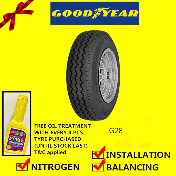 Goodyear G28 tyre tayar tire (with installation) 165R13 175R13 185R14 ...