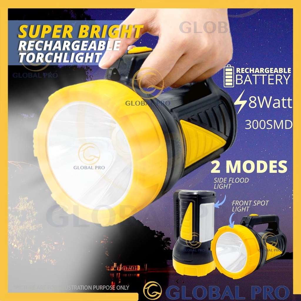 Heavy Duty Super Bright Portable Led Rechargeable Searchlight ...