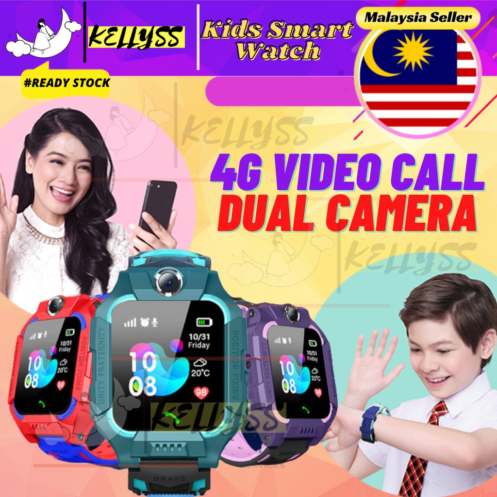 Smart Watch Kids Watch 4G Jam Budak Phone Watch Children GPS Kids Watch Digital Smart Watch Kids ...