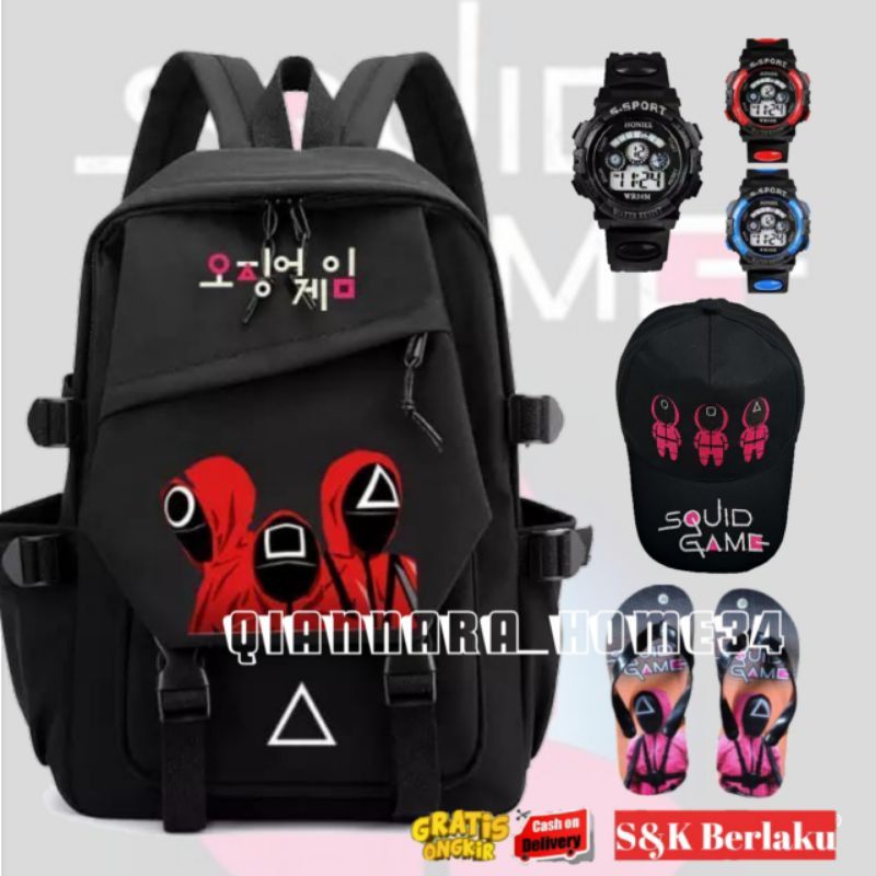 Newest Children's Bag 2021 SQUIDGAME Men's Backpack/SQUID GAME School ...