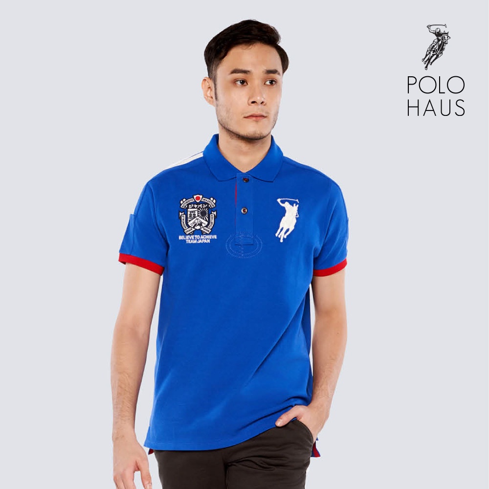 Polo Haus - Men’s Regular Fit Japan Flag design Polo Tee | Shopee Malaysia