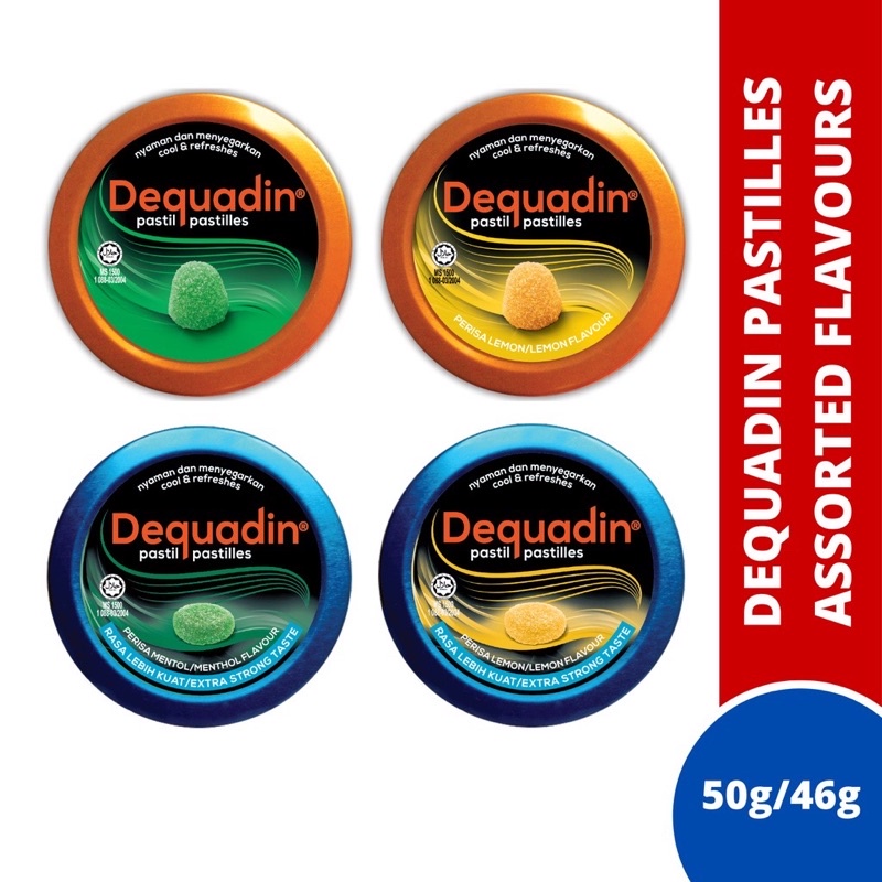 DEQUADIN PASTILLES EXTRA STRONG 46g/MENTHOL/ LEMON 50G | Shopee Malaysia