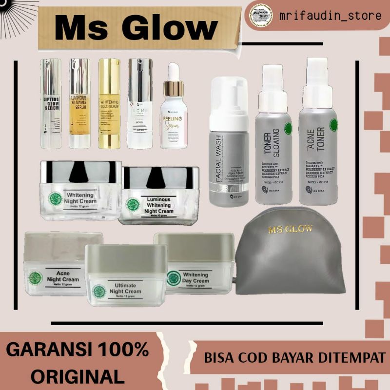 Ms Glow Skincare Whitening/Acne/Luminous/ Ultimate Facial Whitening Treatment Package | Shopee ...