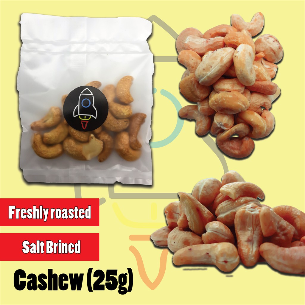 Cashews - Roasted & Salted (25g X 1 pack) Rocket Bites [Buy 6 ...