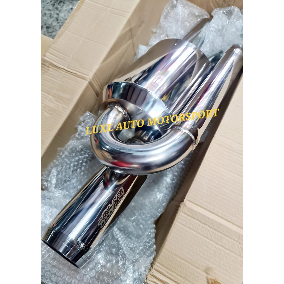 Exhaust MUGEN (BIGG) Twin Loop SFlow Stainless Steel Ekzos inlet 2 /2.2 ...
