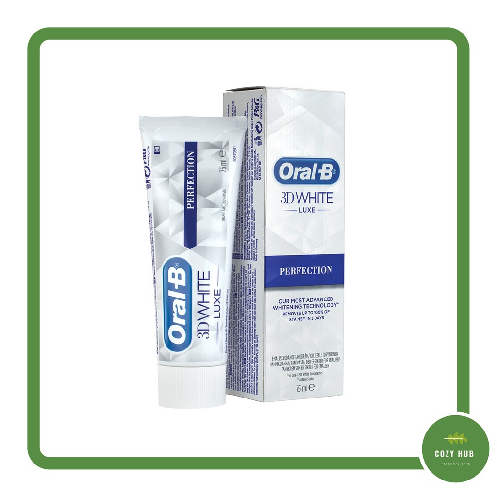Oral-B 3D White Luxe Perfection Toothpaste 75ml | Shopee Malaysia