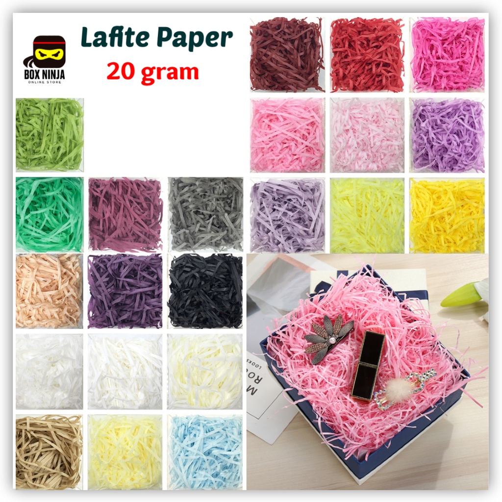 20g Shredded Paper crinkle raffia lafite paper gift filler shred paper ...
