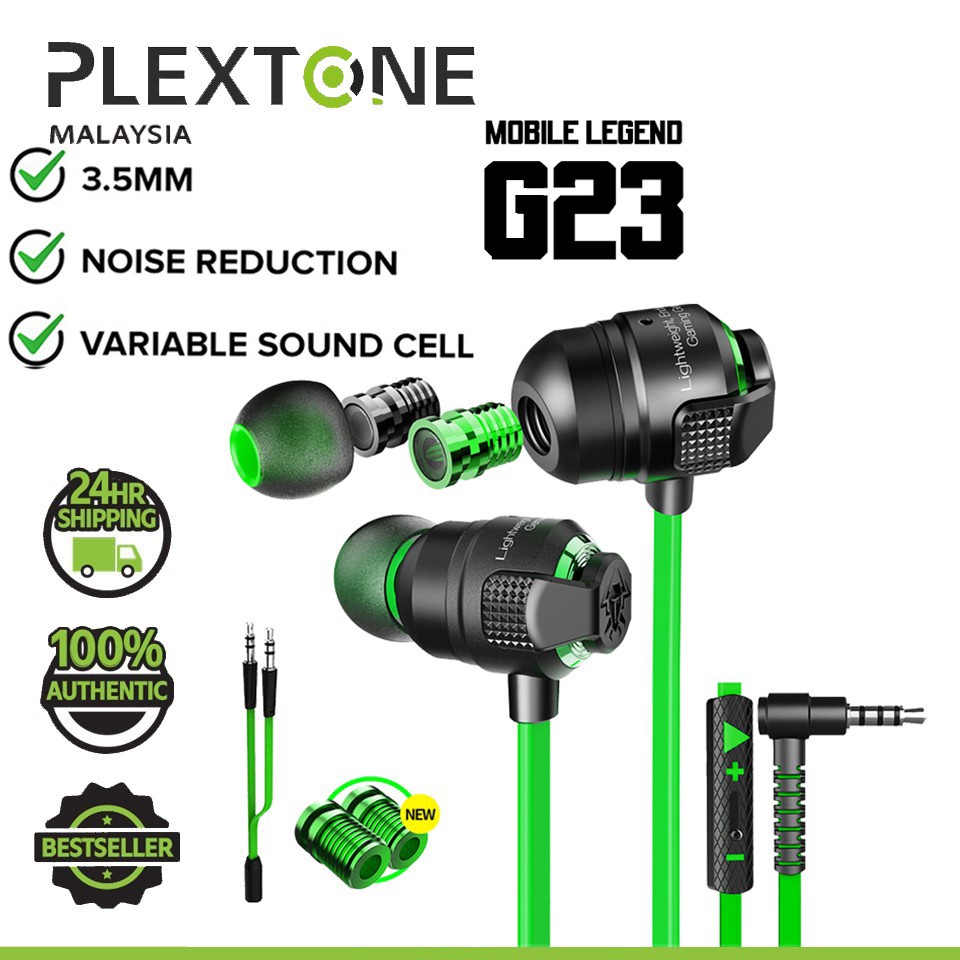 PLEXTONE G23 Deep Bass Game Headset Mobile Legend HD Voice Custom ...