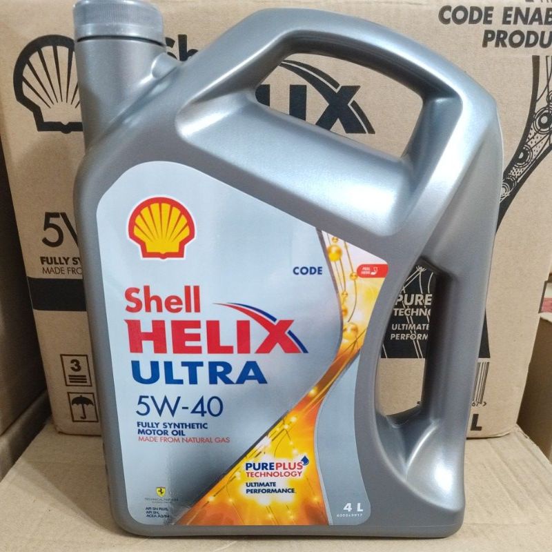 Shell Helix ULTRA 5W40 FULLY / HX7 10W-40 Semi Synthetic Engine Oil 4L ...